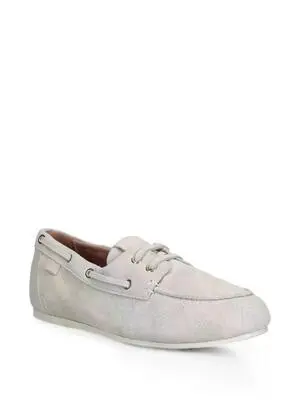 Moschino Suede Boat Shoes