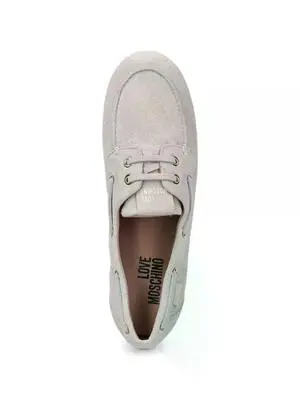 Moschino Suede Boat Shoes