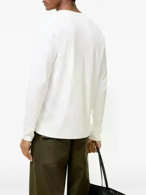 Burberry Long-sleeve Cotton Top - Neutrals