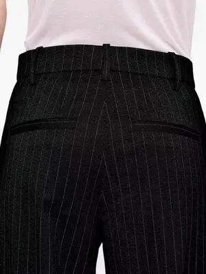 Zadig&Voltaire Charcoal Gray Pinstripe Trousers