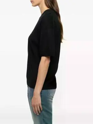 Zadig&Voltaire Heart-intarsia Cashmere T-shirt