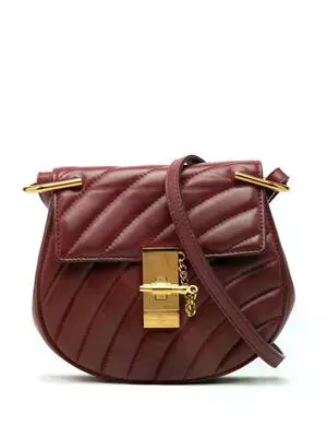 Chloé Mini Quilted Leather Drew Bijou Satchel - Red