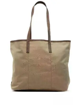 Prada Canapa Logo Tote Bag