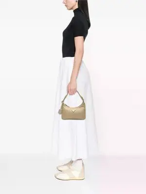 Prada Mini Tessuto Re-edition 2000 Shoulder Bag - Neutrals
