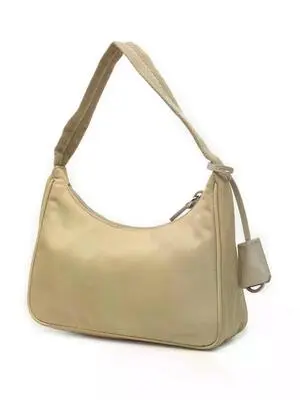 Prada Mini Tessuto Re-edition 2000 Shoulder Bag - Neutrals
