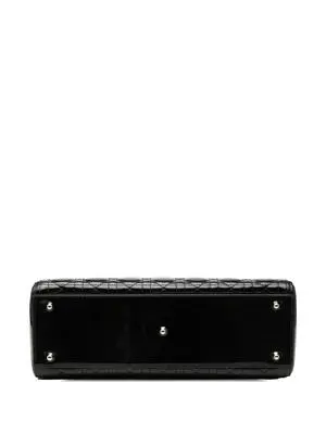 Dior Large Patent Cannage Lady Satchel