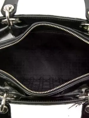 Dior Large Patent Cannage Lady Satchel