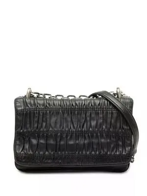 Prada Nappa Gaufre Shoulder Bag - Black