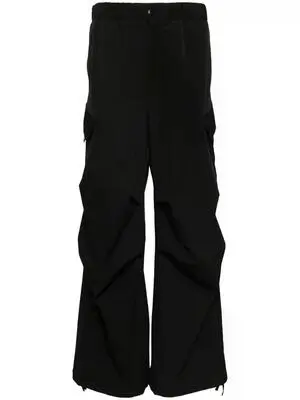 CROQUIS Wide-leg Cargo Trousers - Black