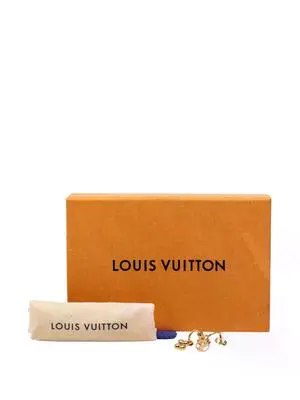 LOUIS VUITTON 2010-2026 Plated Blooming Push Back Earrings Costume Earrings