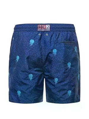 MC2 SAINT BARTH Embroidered Swim Shorts - Blue