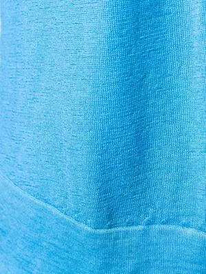 SOTTOMETTIMI Merino Wool One-button Cardigan - Blue