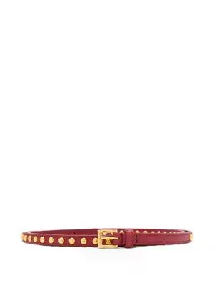 Prada Studded Leather Belt - Red