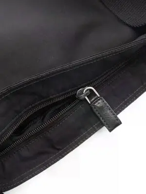 Prada Saffiano Leather Trim Shoulder Bag