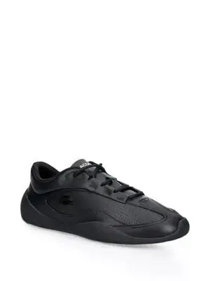 Lacoste Perforated Detail Lace-up Sneakers - Black