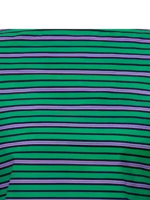 Lela Rose Striped Boat Neck Top