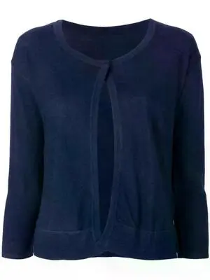 SOTTOMETTIMI Merino Wool One Button Cardigan - Blue