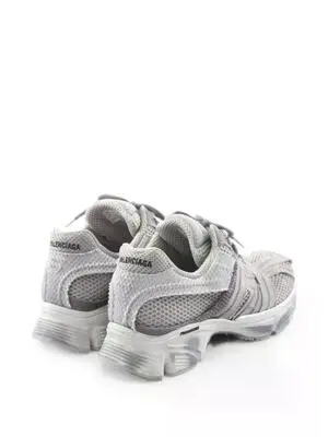 Balenciaga Phantom Mesh Lace-up Sneakers - Grey