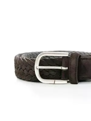 Canali Woven Leather Belt