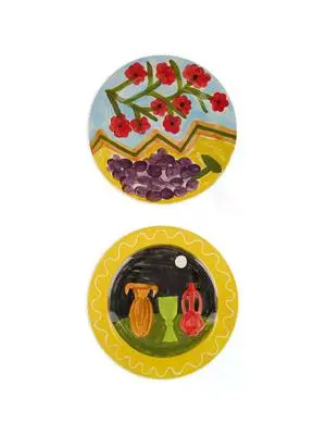 SERAX X Shurleey Dreams Of Delicia Dinner Plates Set - Yellow