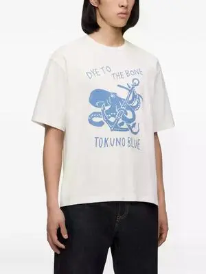 MOMOTARO Octopus-print Cotton T-shirt