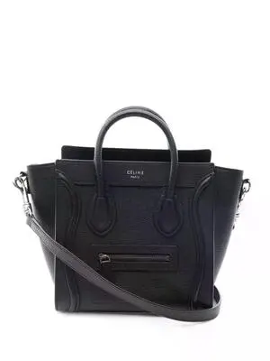 Celine Luggage Nano Shopper Two-way Handbag - Black