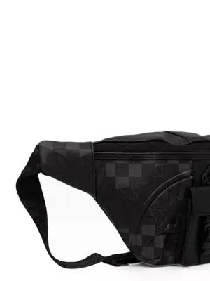 SPRAYGROUND Check-print Shark Mouth Belt Bag - Black