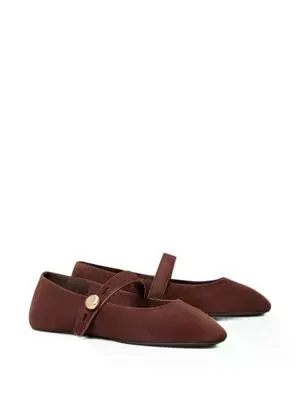 Tory Burch Romy Mary Jane Ballet Flats - Brown