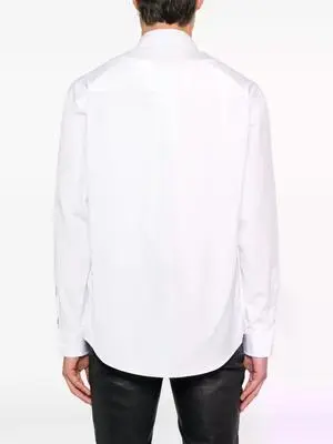 Dsquared2 Dropped-shoulder Logo-print Patch-pocket Cotton Shirt