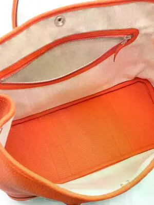 Hermès 2022 Tpm Garden Party Tote Bag - Orange