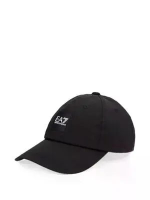 EA7 Logo Patch Baseball Cap - Black