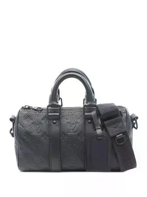 LOUIS VUITTON Keepall Bandoulière 25 Monogram Handbag - Black