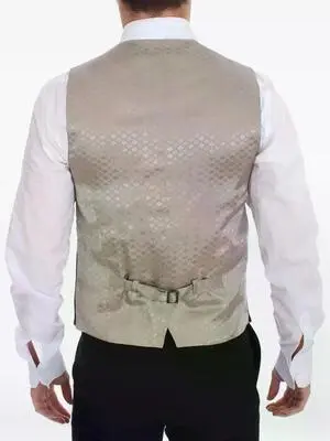 Dolce & Gabbana Jacquard Rear V-neck Waistcoat