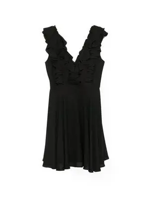 HANITA Ruffled V-neck Dress