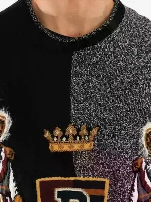 Dolce & Gabbana Royal Crest Colour-block Sweatshirt