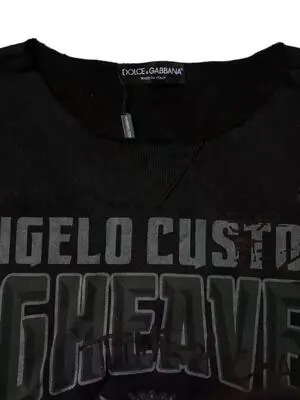 Dolce & Gabbana Graphic Print Raw-cut Sweater