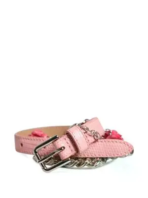 Dolce & Gabbana Chain Floral Belt - Silver