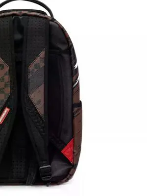 SPRAYGROUND Shark Print Checkered Backpack