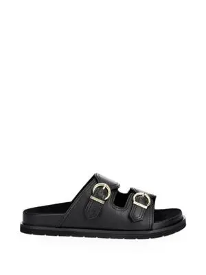 Gant Buckle Detail Leather Slides
