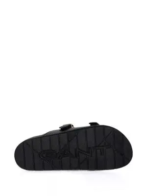 Gant Buckle Detail Leather Slides