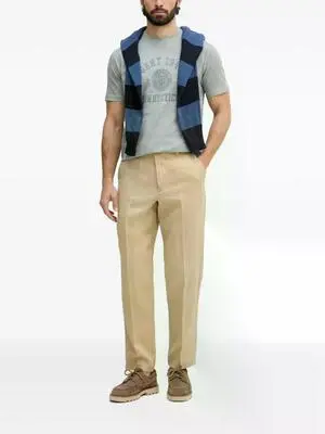 Gant Logo-print Slub-texture T-shirt