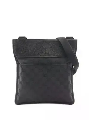 Gucci Gg Canvas Shoulder Bag - Black