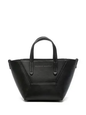 Brunello Cucinelli Paneled Logo Tote Bag