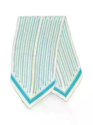 FERRAGAMO Gancini Stripe Scarf