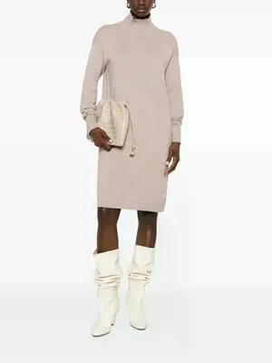 Fabiana Filippi High-neck Knitted Mini Dress