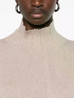 Fabiana Filippi High-neck Knitted Mini Dress