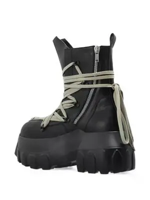 Rick Owens Megalace Lace-up Platform Boots