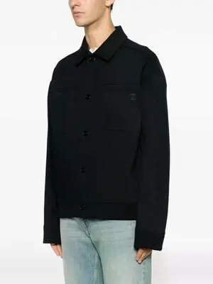 Gucci Logo-embroidered Button-up Jacket