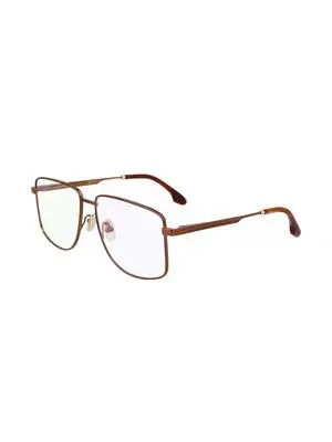 Victoria Beckham Metal Square Frame Eyeglasses