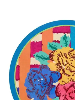 LISA CORTI Ankara Floral-print Placemat - Orange